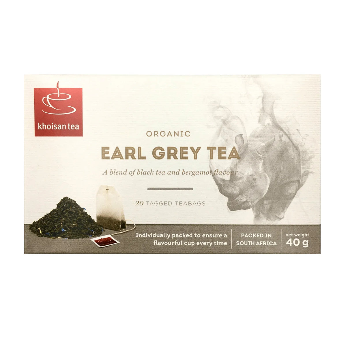 Khoisan - Organic Tea Earl Grey 20 bags – Wildsprout